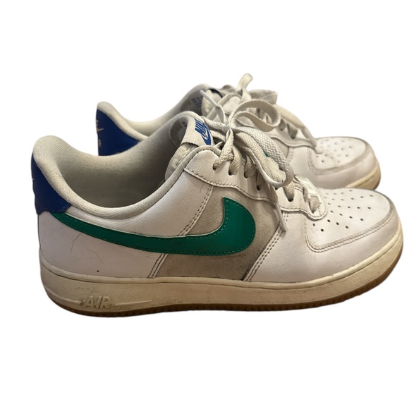 Nike | Shoes | Nike Womens Air Force S With Green Swoop | Poshmark